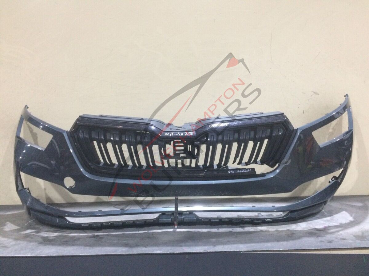 SKODA KAMIQ FRONT Bumper 2019 Onward 658807221 Genuine Wh-1022 £169.99 ...